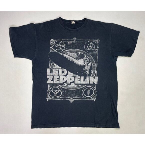 Anvil | Shirts | Led Zeppelingraphic Tshirt Men Large Black Short ...